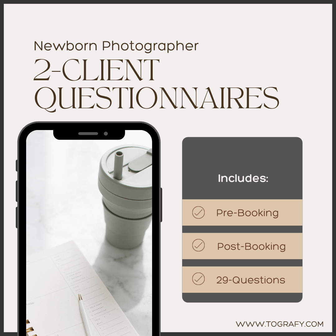 Newborn Photographer: 2 Client Questionnaires